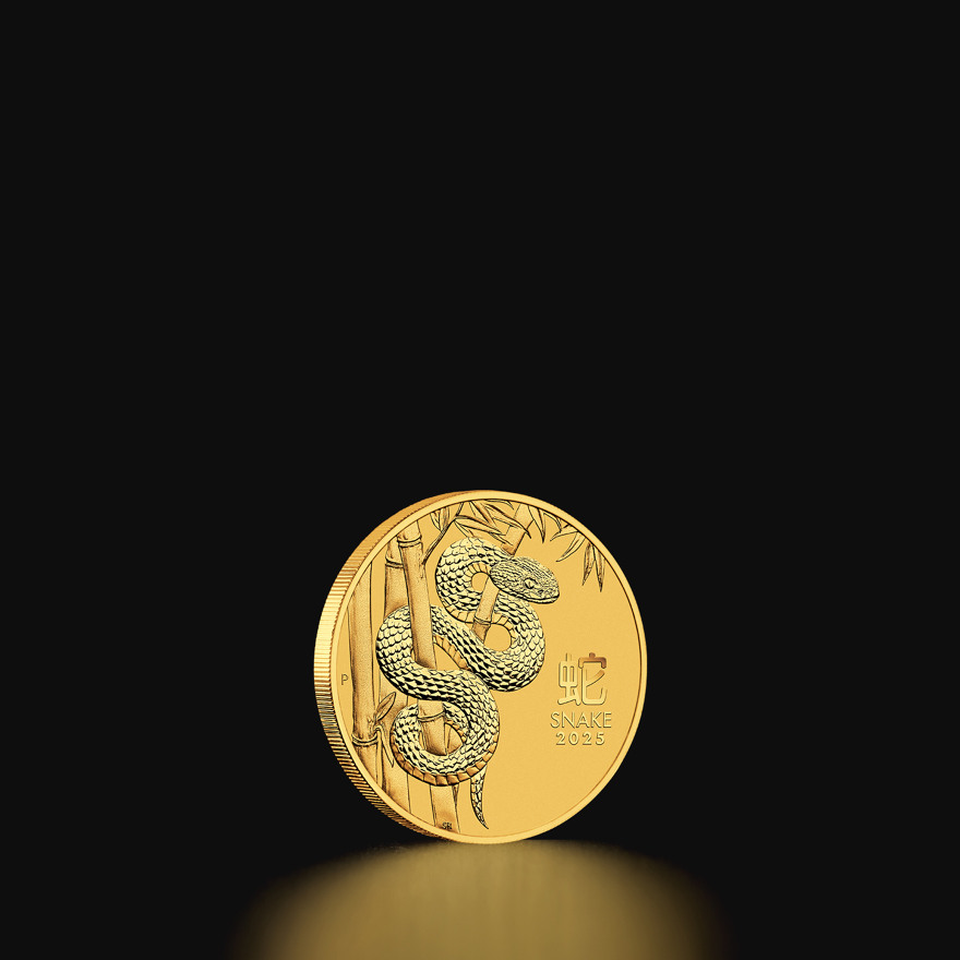 1/20oz Australian Lunar Year of the Snake 2025 Gold Coin - Tavex Bullion