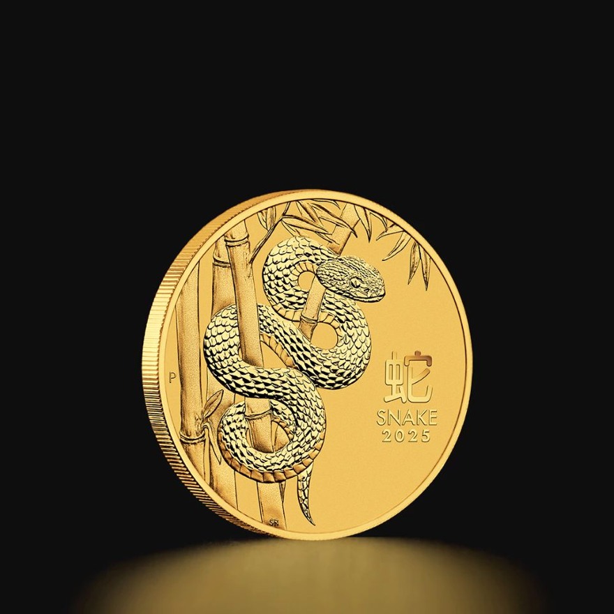 1/4 oz Australian Lunar Year of the Snake 2025 Gold Coin | Tavex Lithuania