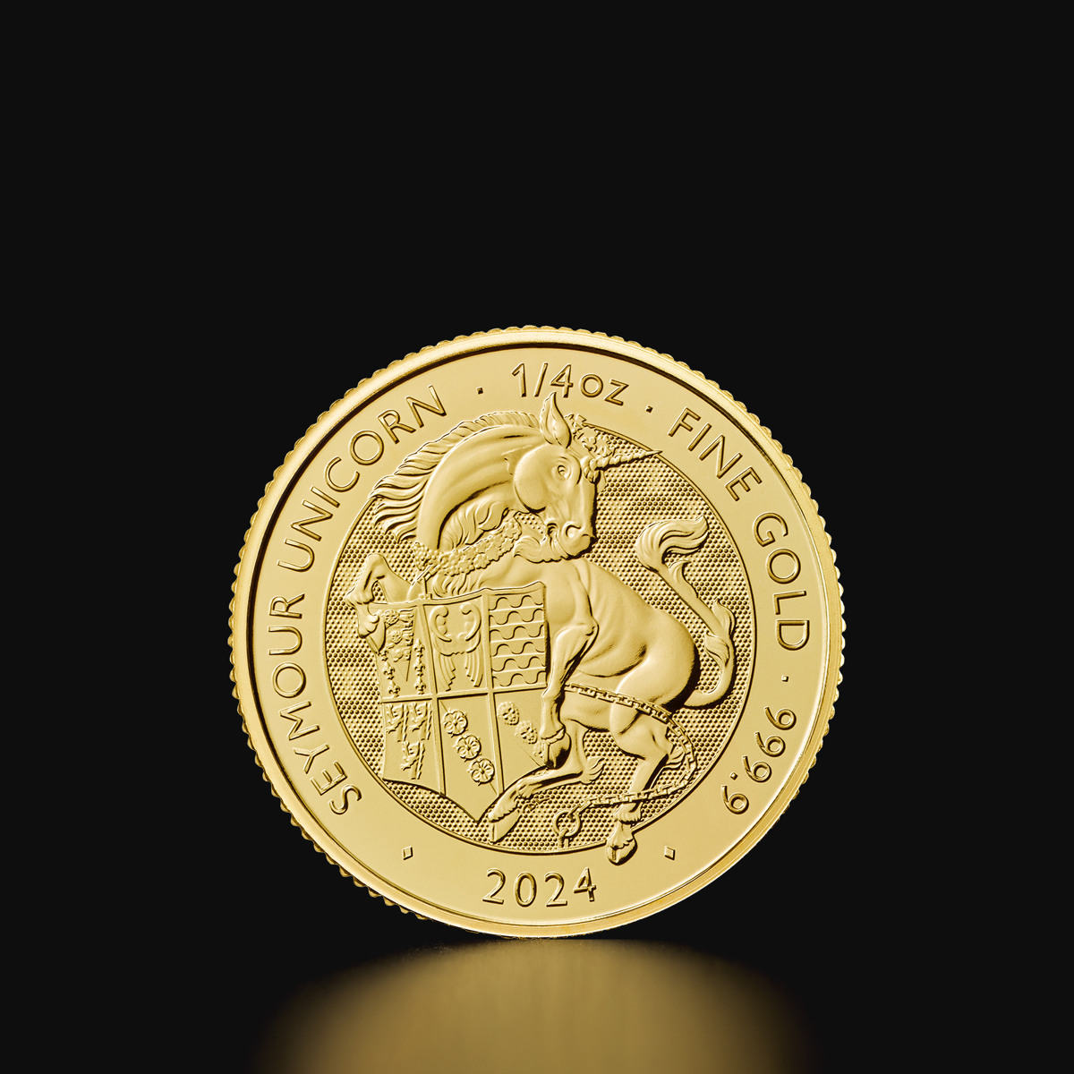 1/4oz The Tudor Beasts: the Seymour Unicorn Gold Coin - Tavex United ...