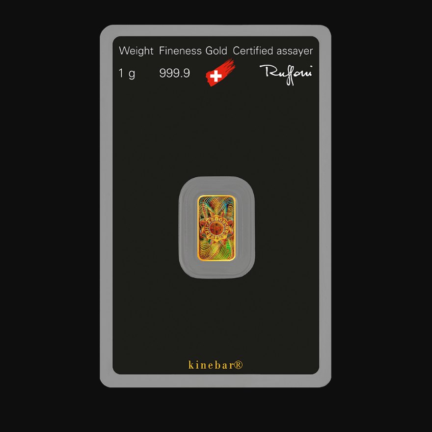 1 gram Argor-Heraeus Gold Kinebar | Tavex Lithuania