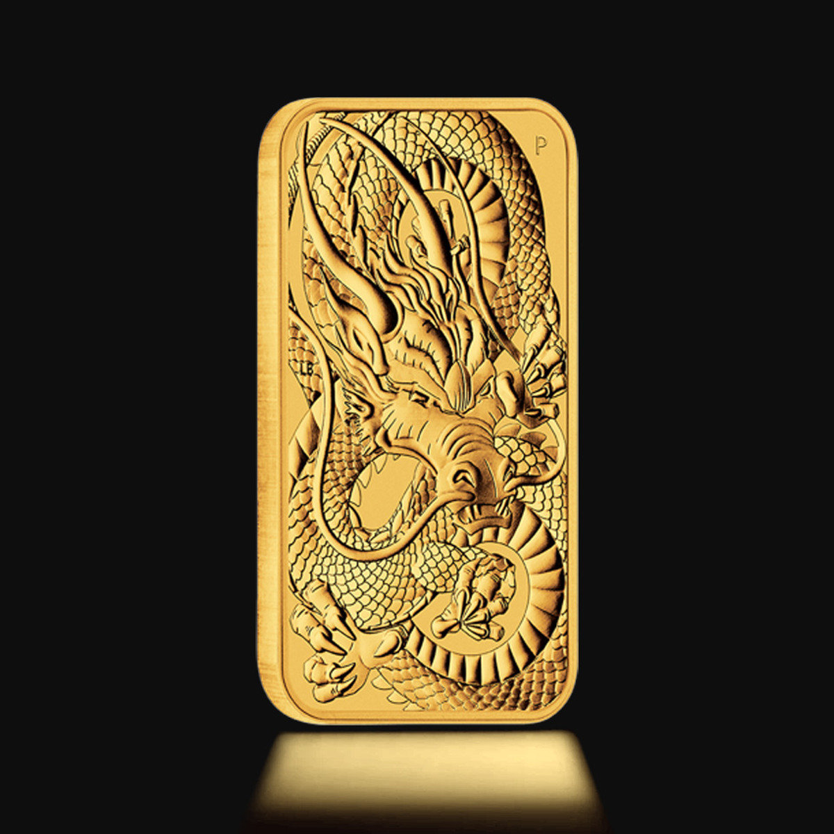 1oz Australian Dragon Rectangular Gold Coin previous years - Tavex Bullion