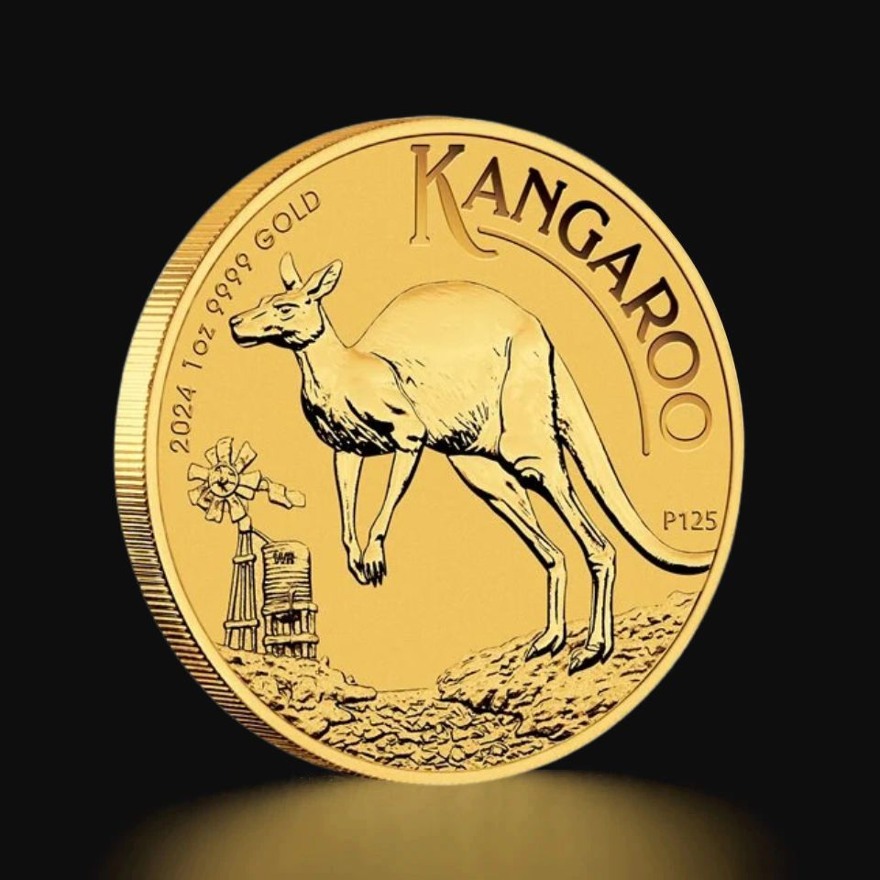 1oz Australian Kangaroo Gold Coin 2024 - Tavex Bullion