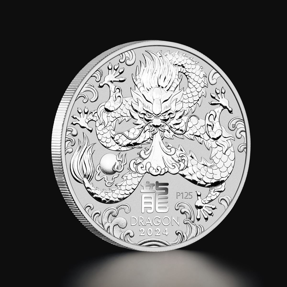 1oz Australian Lunar Year of the Dragon 2024 Silver Coin - Tavex Bullion