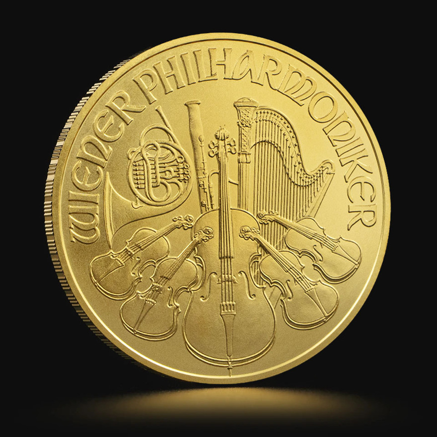 1oz Austrian Philharmonic Gold Coin - Tavex Bullion