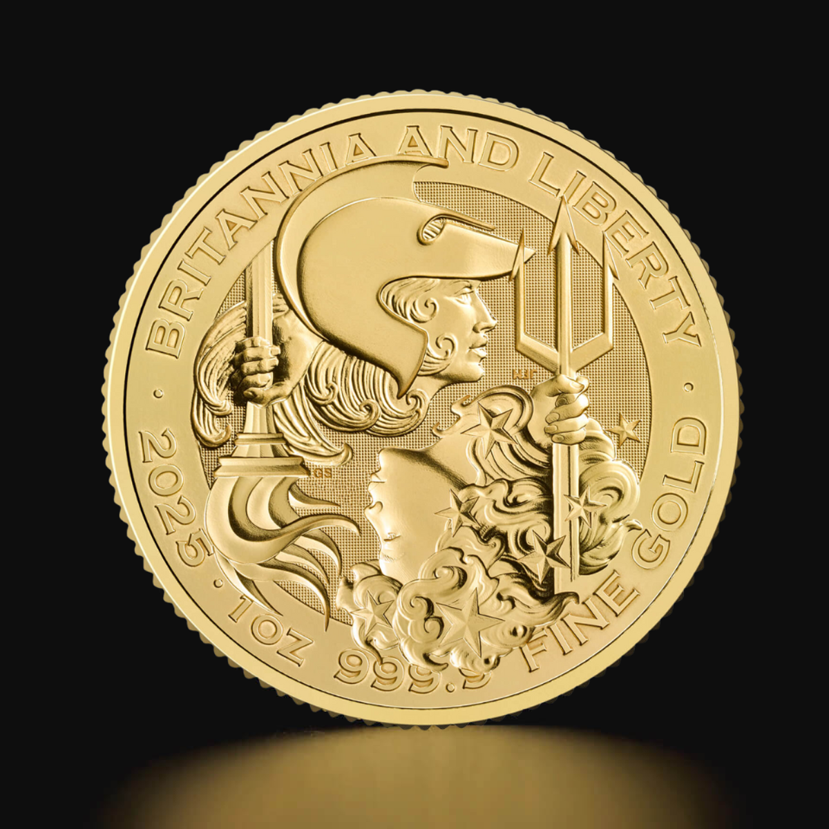 1oz British Britannia and Liberty Gold Coin 2025 - Tavex United Kingdom