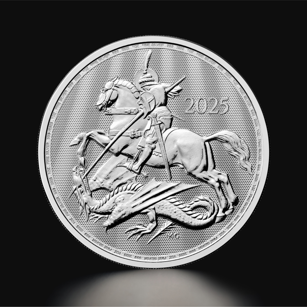 1oz George and the Dragon Silver Coin 2025 - Tavex United Kingdom