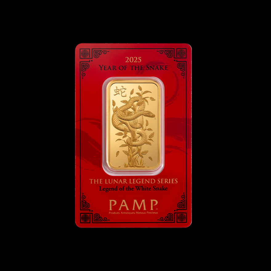 1 oz PAMP Lunar Snake 2025 Gold Bar | Tavex Lithuania
