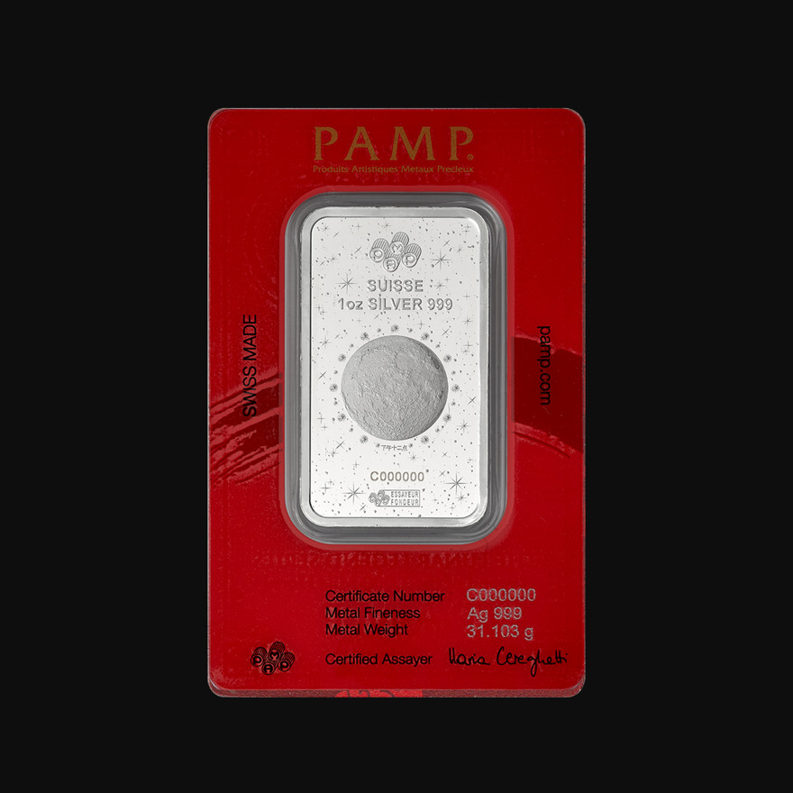 1 oz Серебряный слиток PAMP Lunar 2026 год Лошади | Tavex Lithuania