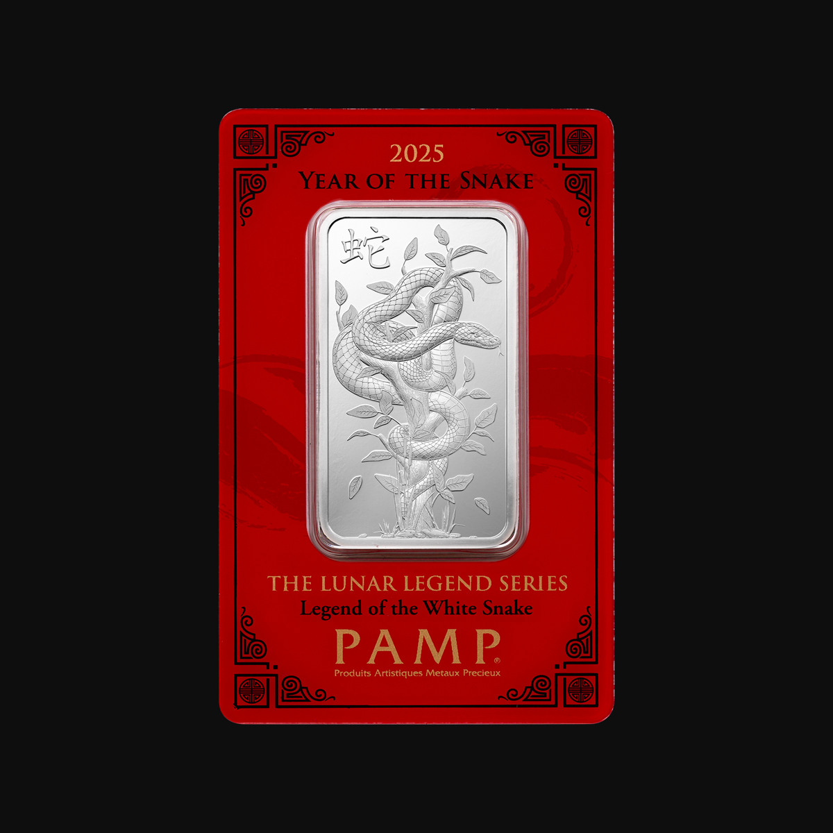 1 oz PAMP Lunar serijos sidabro luitas „Gyvatės metai 2025“ | Tavex Lithuania