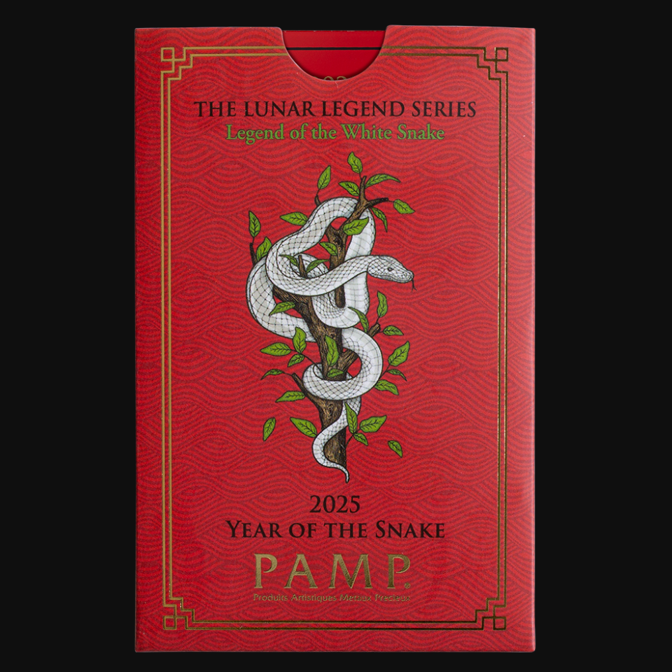 10 gram PAMP Lunar Snake 2025 Silver Bar | Tavex Lithuania