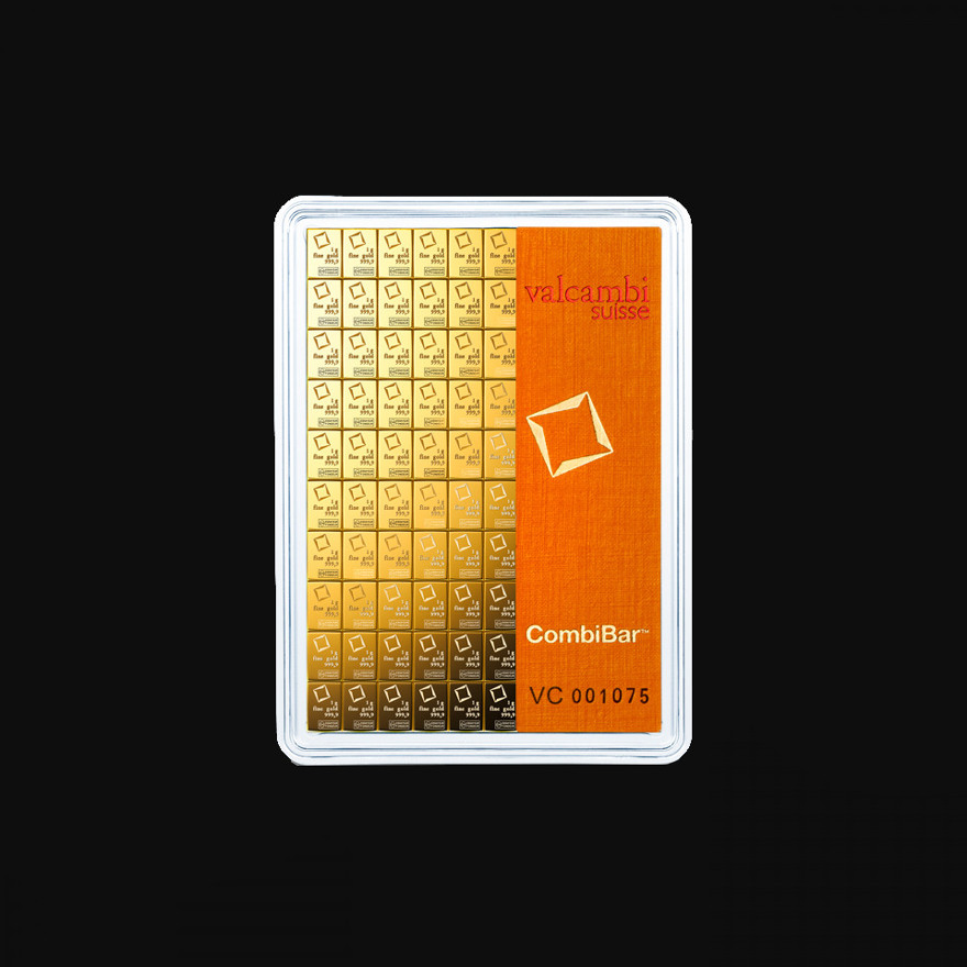 100x1 gram Valcambi Suisse CombiBar - Tavex Bullion