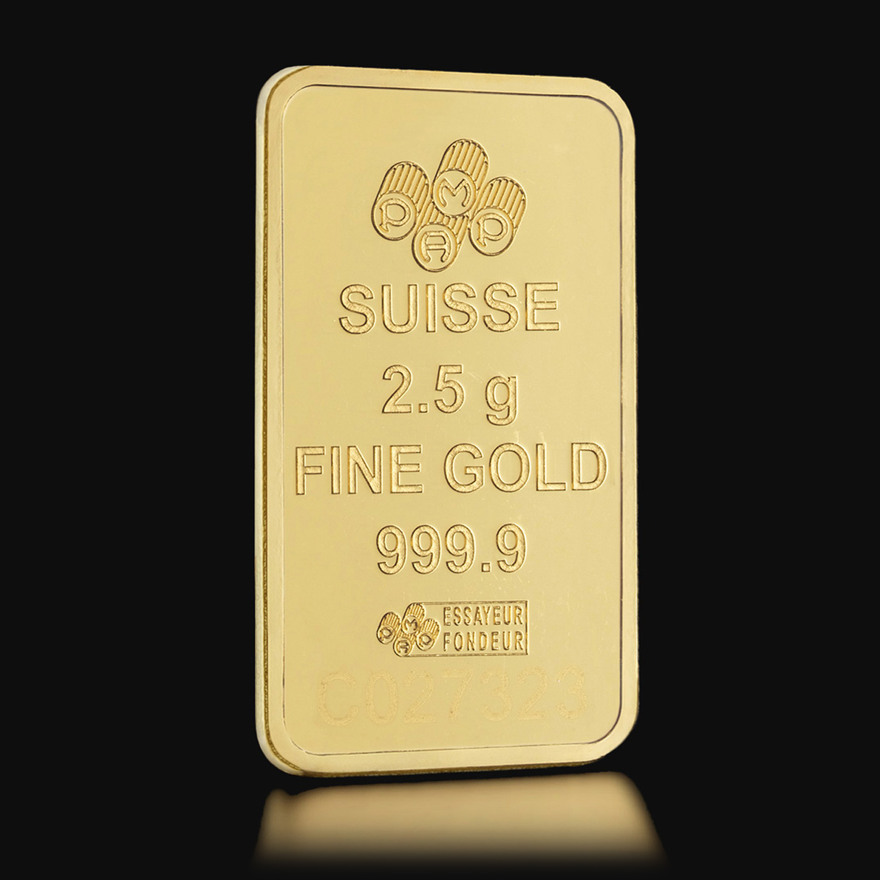 2.5g PAMP Fortuna Gold Bar - Tavex United Kingdom