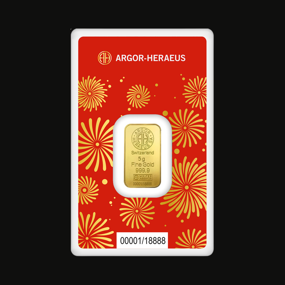 5g Argor-Heraeus Lunar Snake 2025 Gold Bar - Tavex United Kingdom