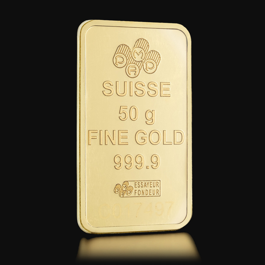 50g PAMP Fortuna Gold Bullion Bar - Tavex Bullion