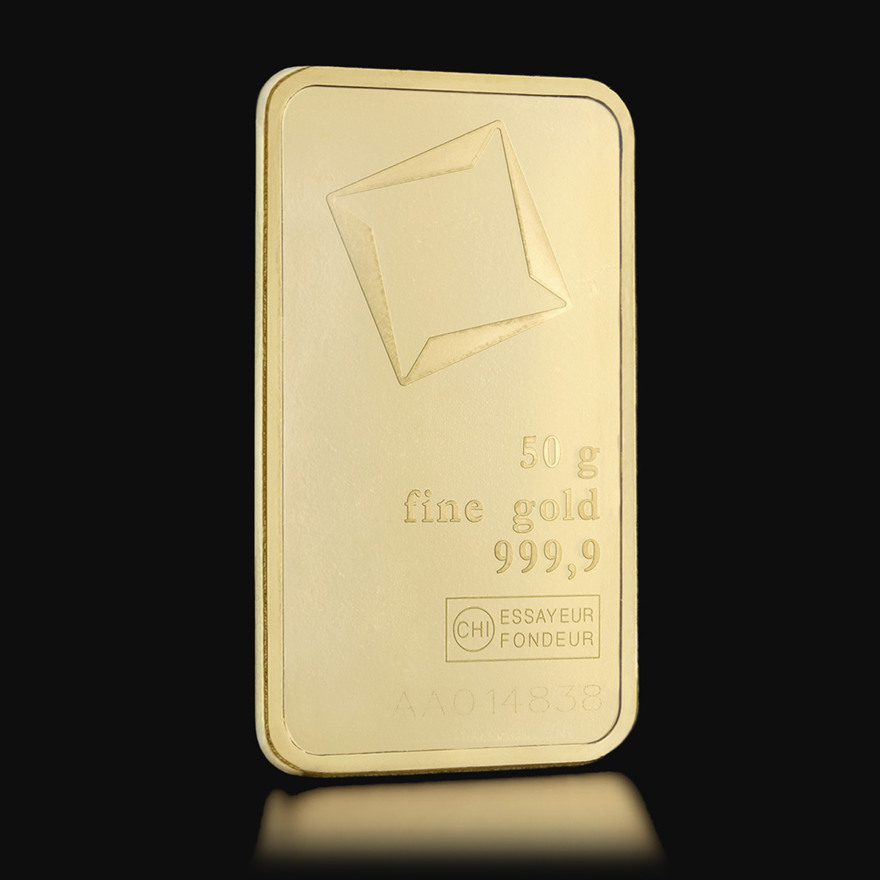 50 grama zlatna poluga Valcambi Suisse - Tavex
