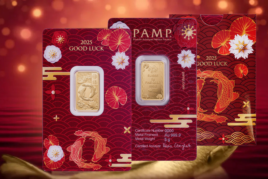 Shop the 5g PAMP Good Luck Koi Fish 2025 Gold Bar - Tavex United Kingdom